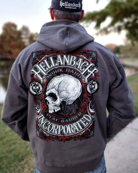 Work Hard Hooded Pullover – Hellanbach Inc.