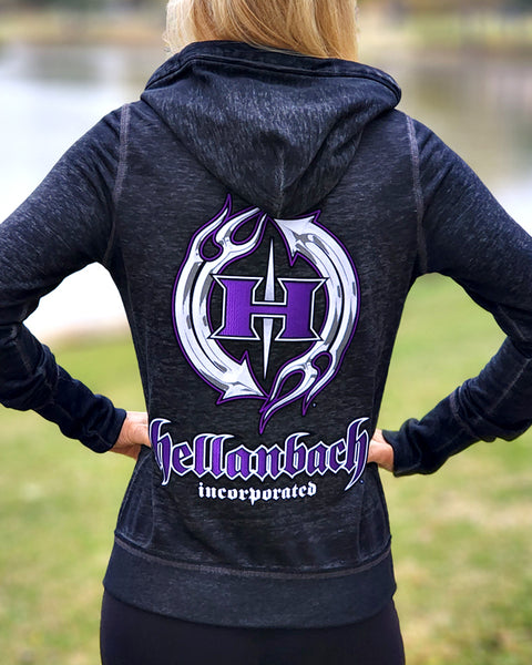 Zen 3D Purple Patch Full-Zip Up Hoodie – Hellanbach Inc.